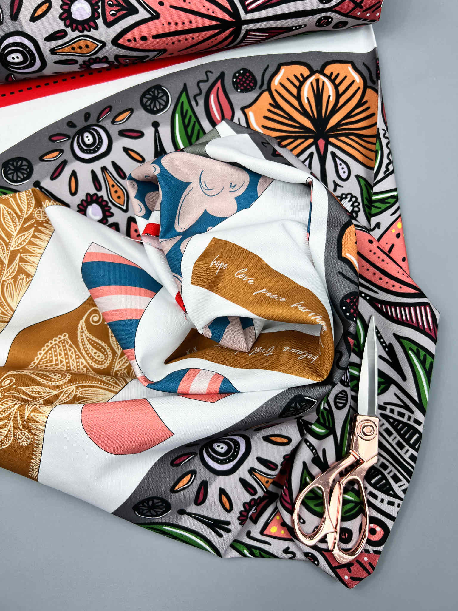 Stoff | Baumwolle Canvas Mandala Panel - cherry-picking.de