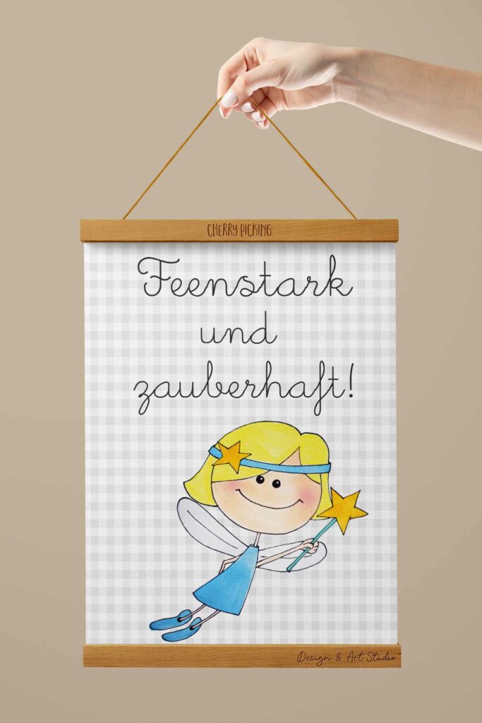 Print at home | Poster Fee - cherry-picking.de